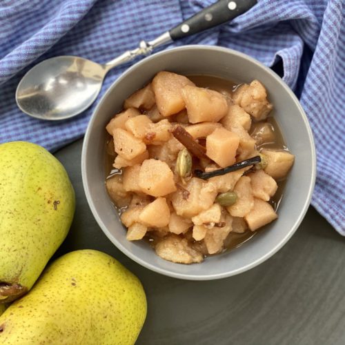 Spiced Pear Compote - May Simpkin